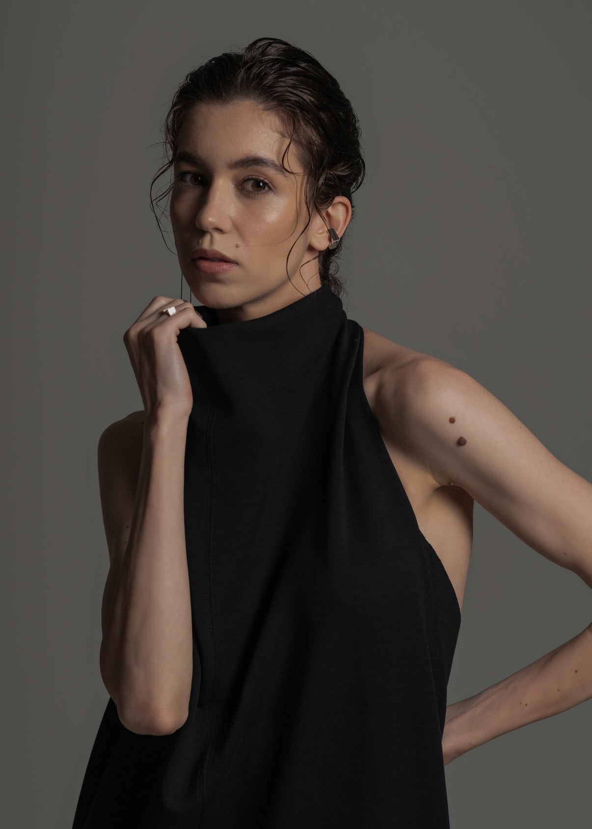 Vestido Eve preto em viscose – Muese